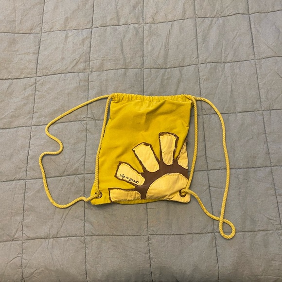 Life Is Good | Bags | Life Is Good Sun Cinch And Go Pack Green | Poshmark